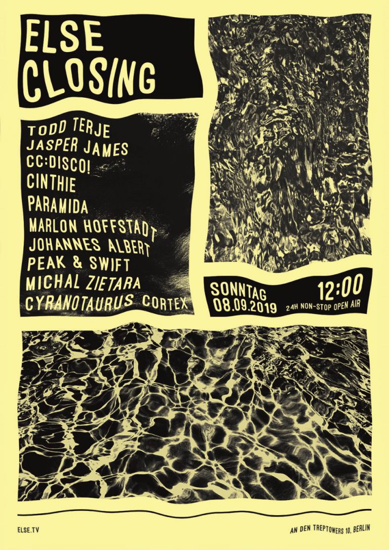 Bye, bye Openair-Saison: ELSE Closing mit Todd Terje - Groove